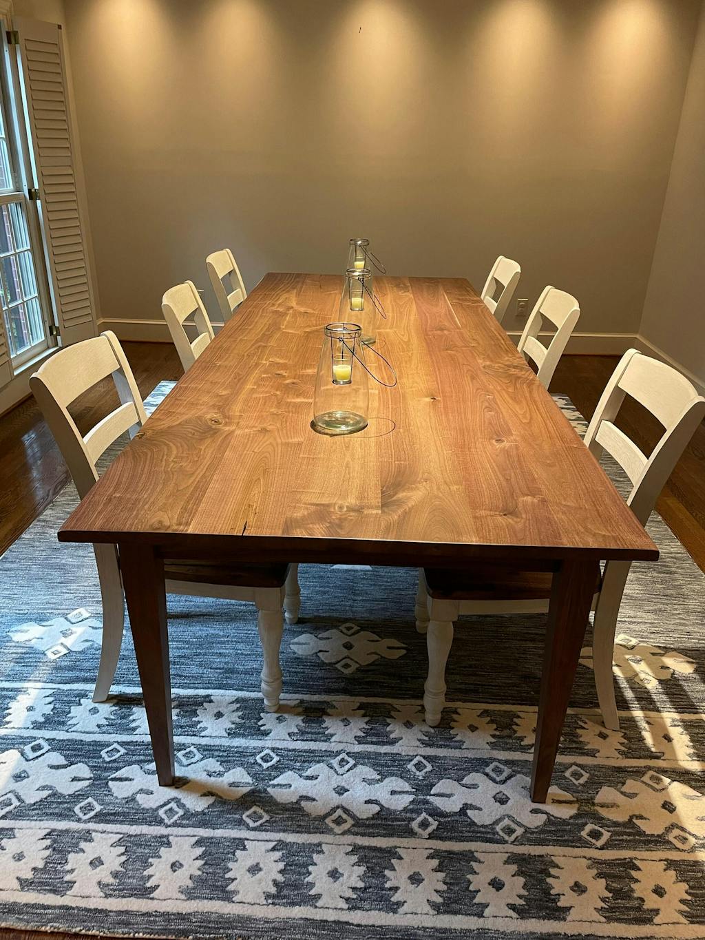 Black Walnut Dining Table, Large Walnut Farmhouse Table, Solid Walnut – The Farmhouse Finds