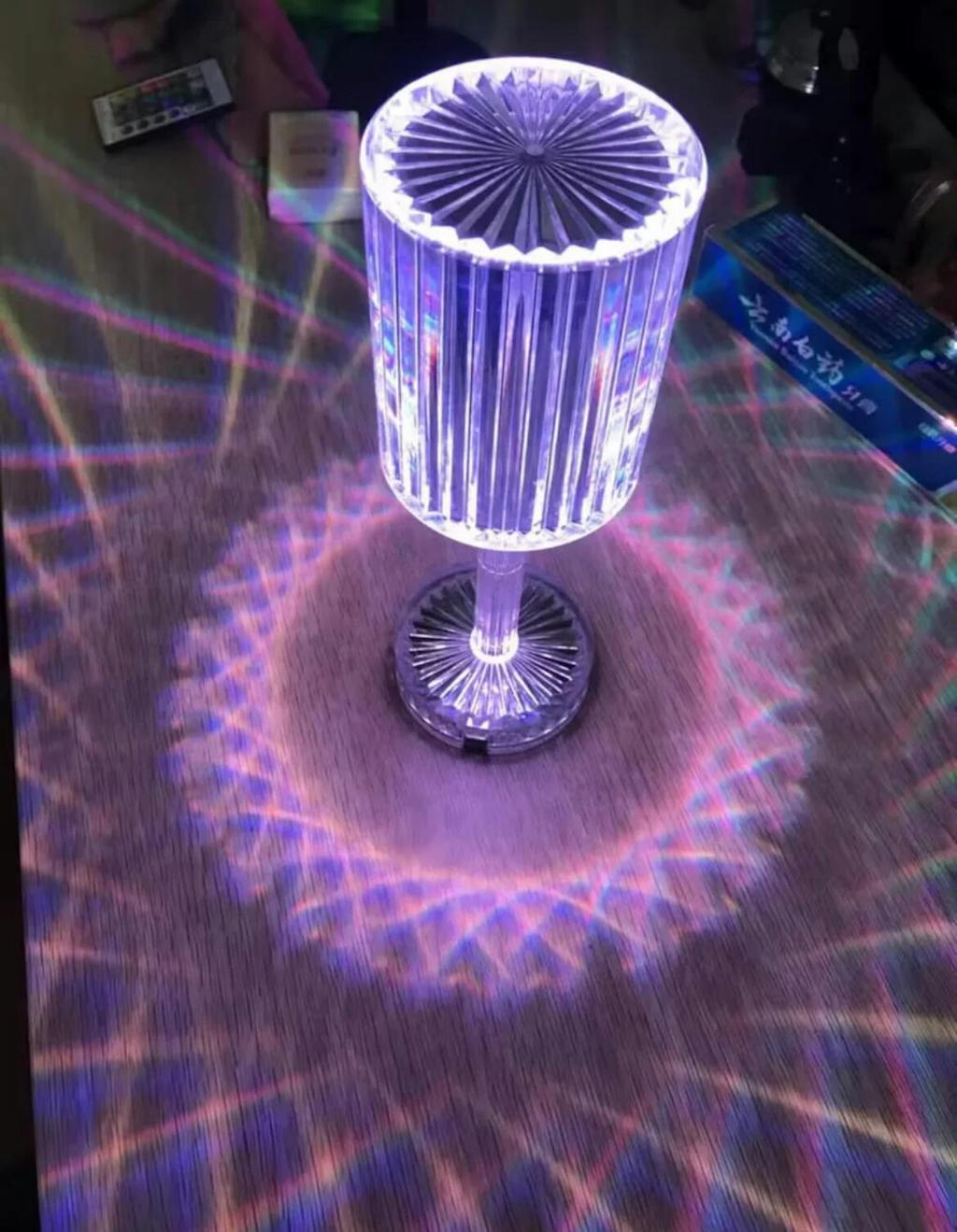 LED Crystal Table Lamp | USB Rechargeable Night Light – The Feelz