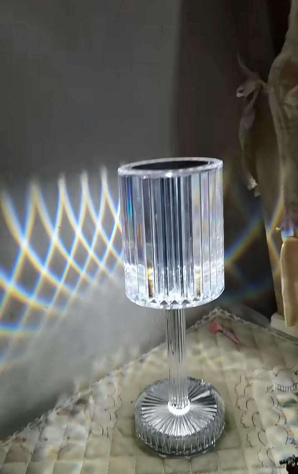LED Crystal Table Lamp | USB Rechargeable Night Light – The Feelz
