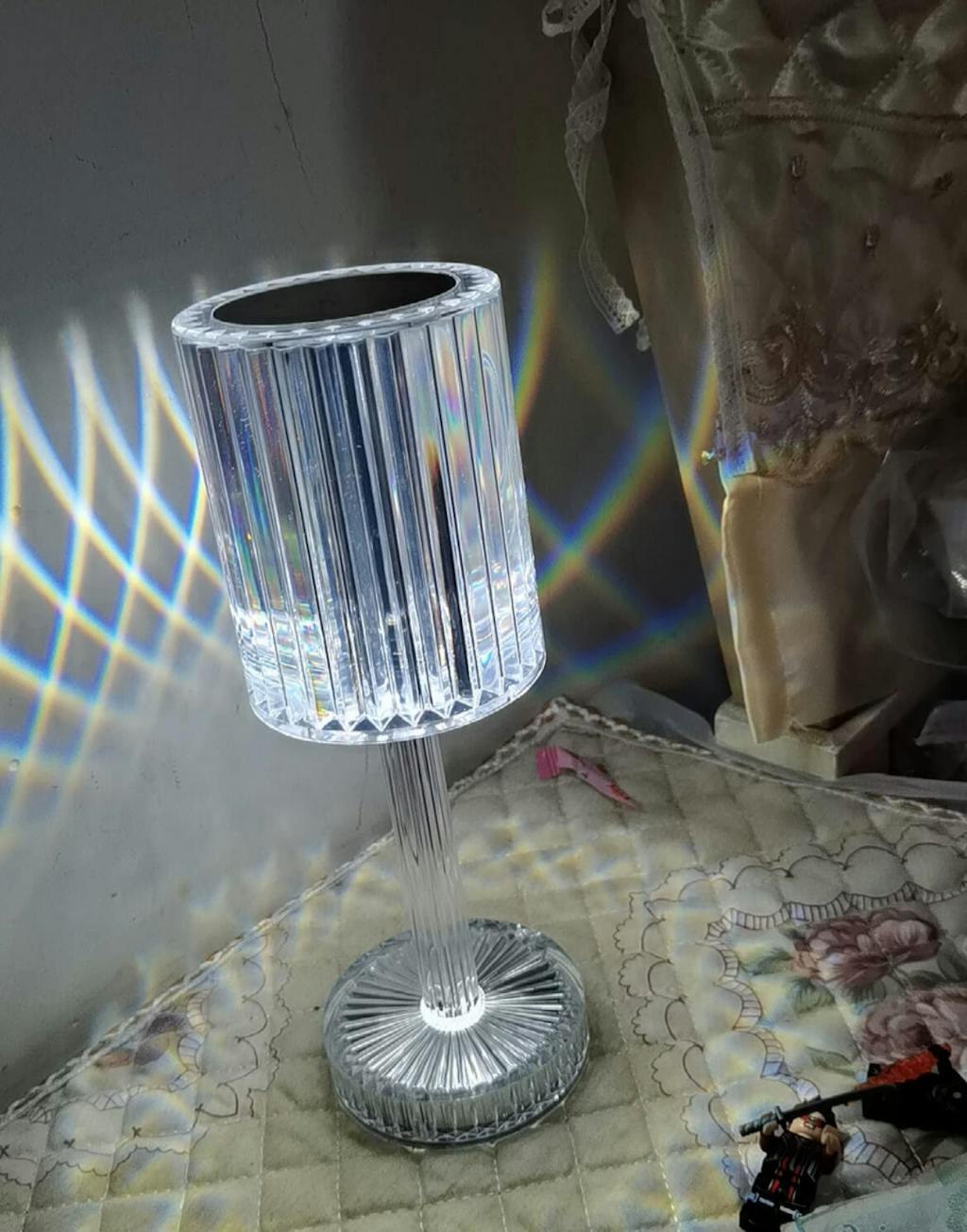 LED Crystal Table Lamp | USB Rechargeable Night Light – The Feelz