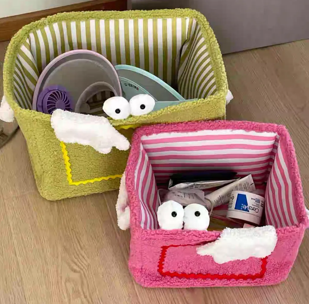 Cute Cartoon Storage Basket – Organizer for Laundry & Toys – The Feelz