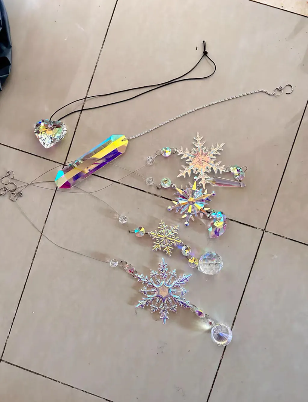 Christmas Snowflake Suncatcher – Crystal Window Decor – The Feelz