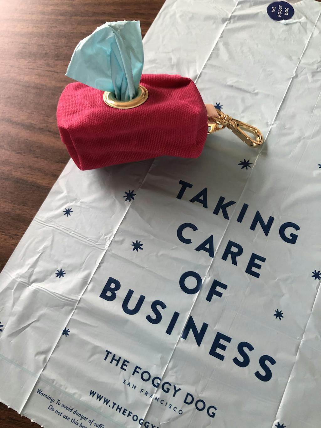 Hot Pink Waxed Canvas Waste Bag Dispenser – The Foggy Dog