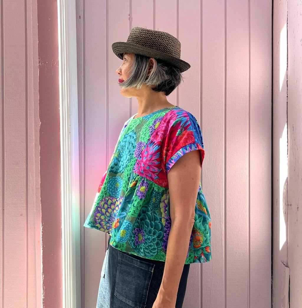 Matchy Matchy Collage Gather Top – The Fold Line