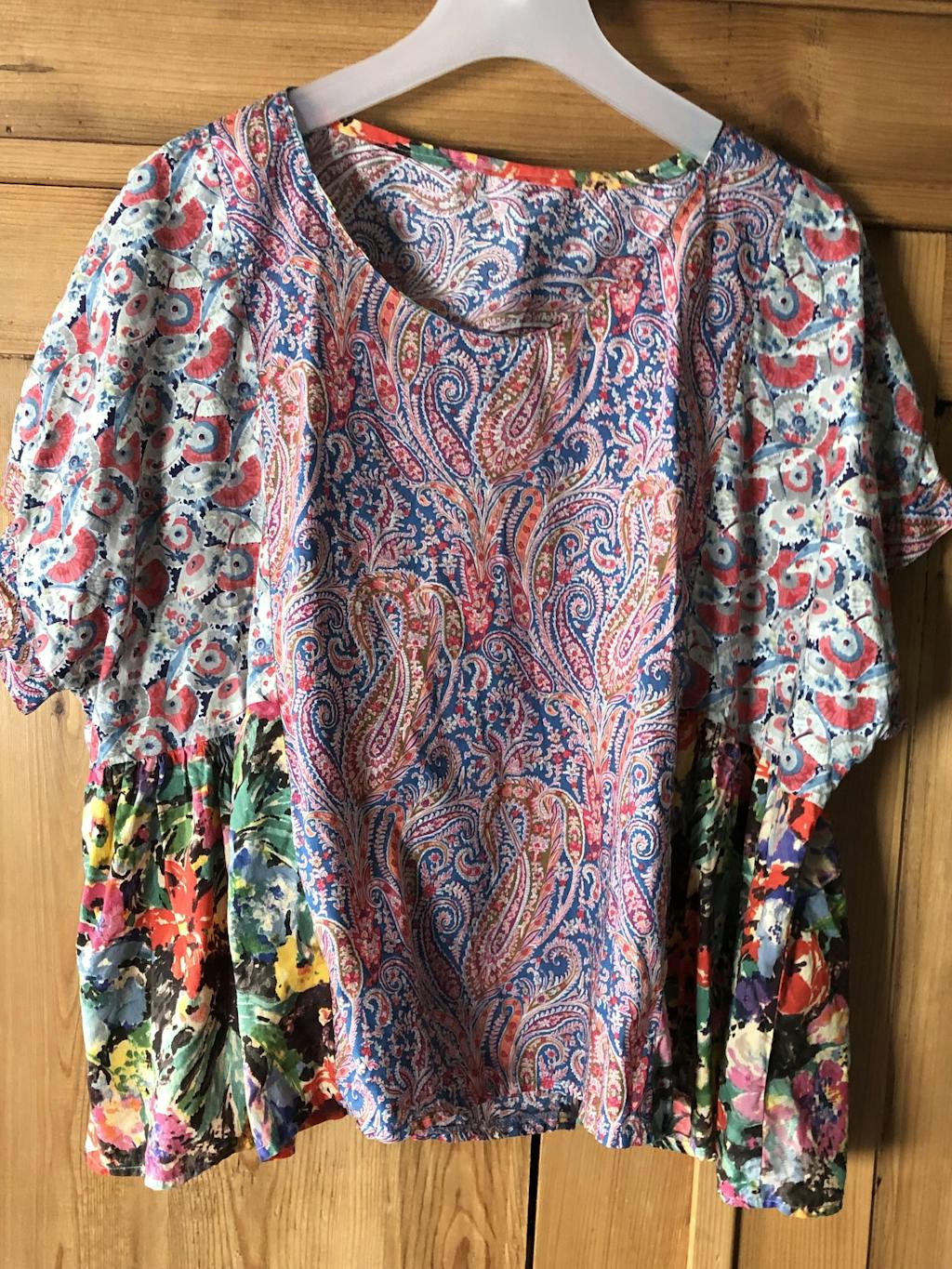 Matchy Matchy Collage Gather Top – The Fold Line