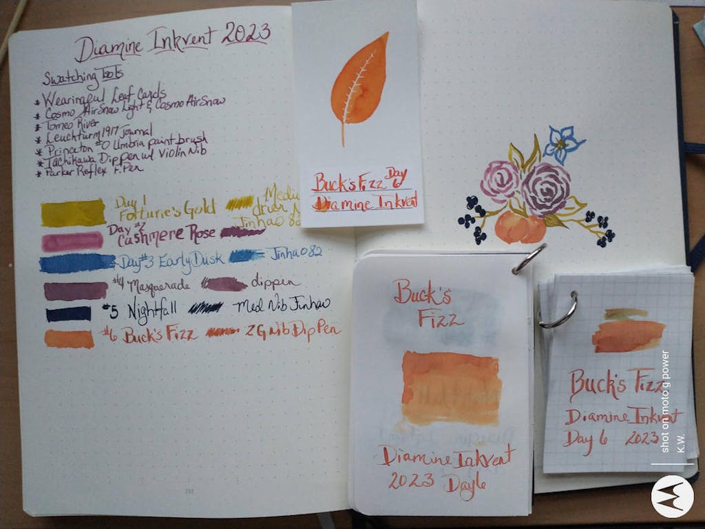 Wearingeul Ink Color Swatch Cards - Ink Droplet - The Goulet Pen Company