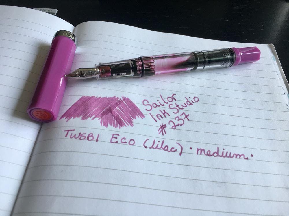 Sailor Ink Studio 237 - Ink Sample - The Goulet Pen Company