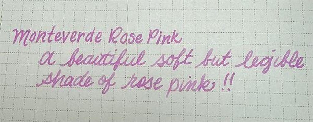 Monteverde Rose Pink - Ink Sample - The Goulet Pen Company