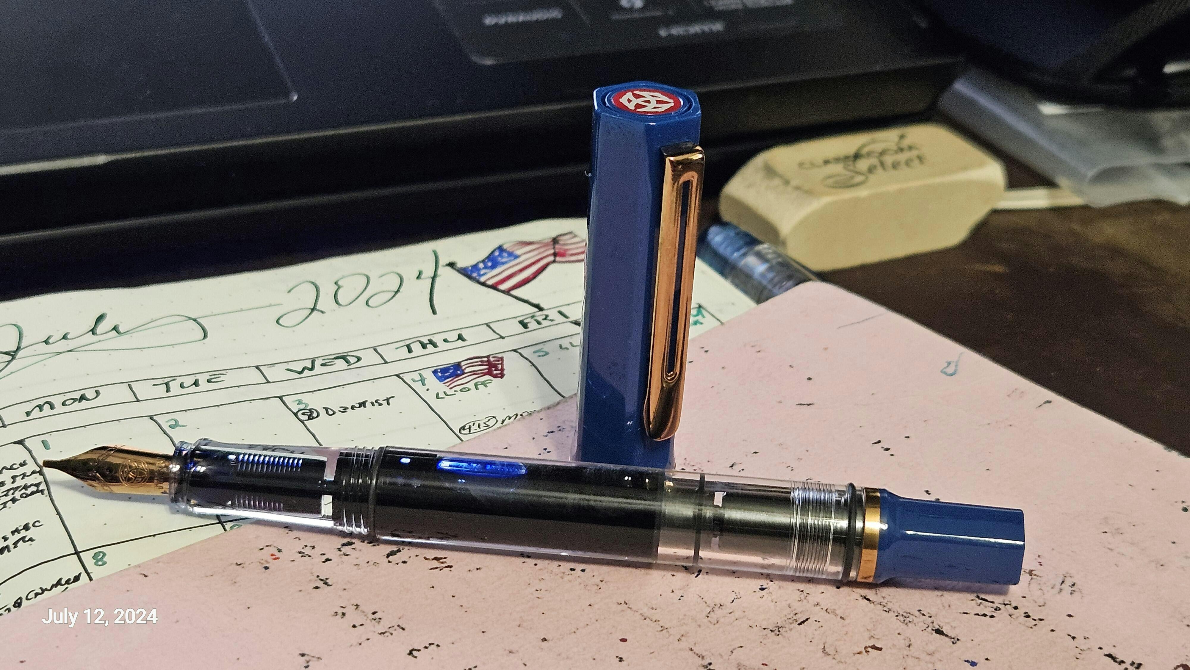 TWSBI ECO Fountain Pen - Indigo Blue w/ Bronze Trim - The Goulet Pen ...