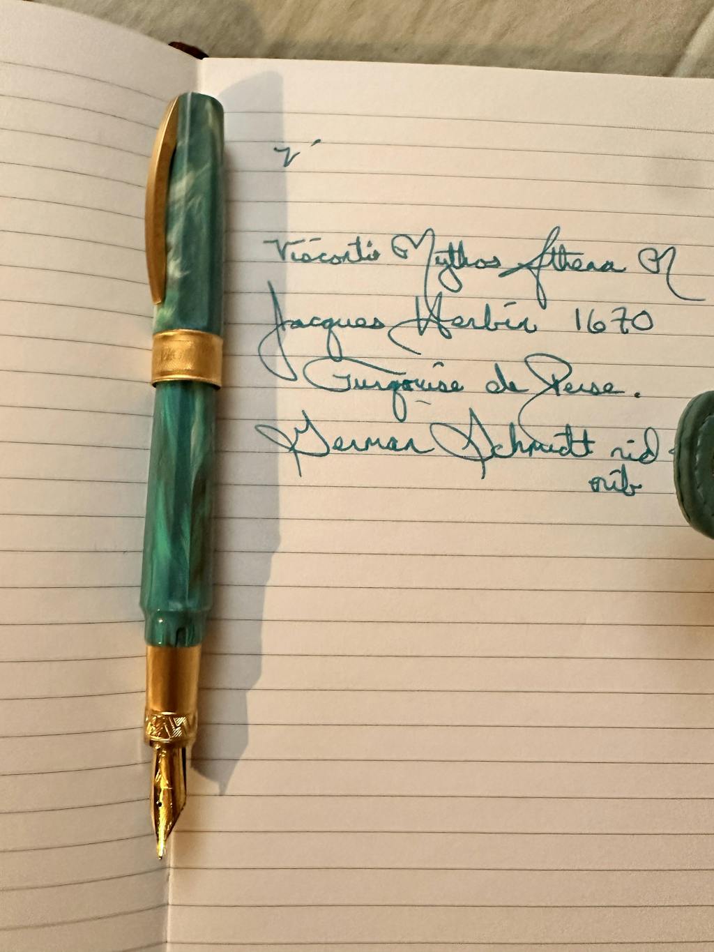Visconti Mirage Mythos Fountain Pen - Athena - The Goulet Pen Company