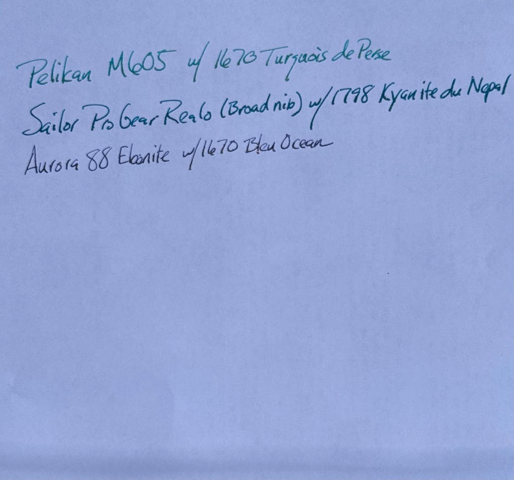 Jacques Herbin 1670 Turquoise de Perse - 50ml Bottled Fountain Pen Ink ...