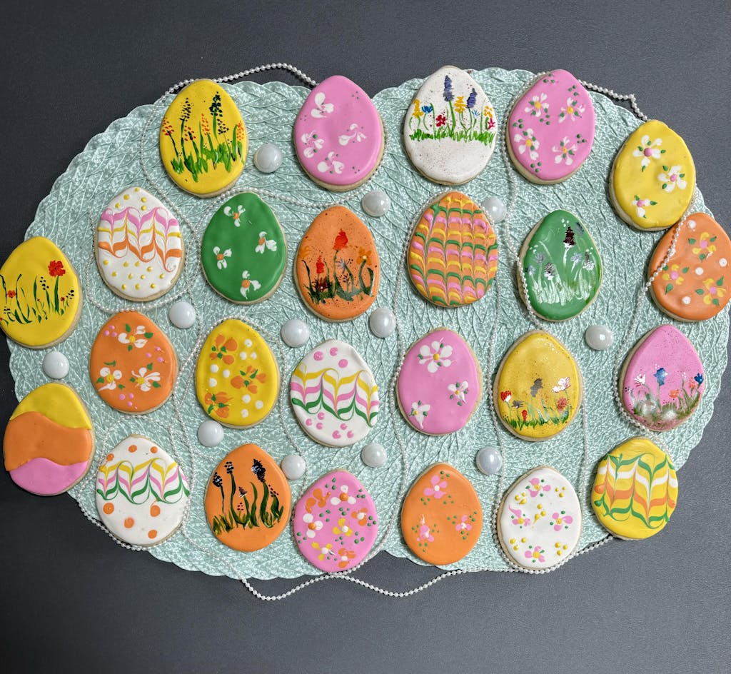 Beginner Easter Eggs Online Cookie Decorating Class – The Graceful Baker Shop
