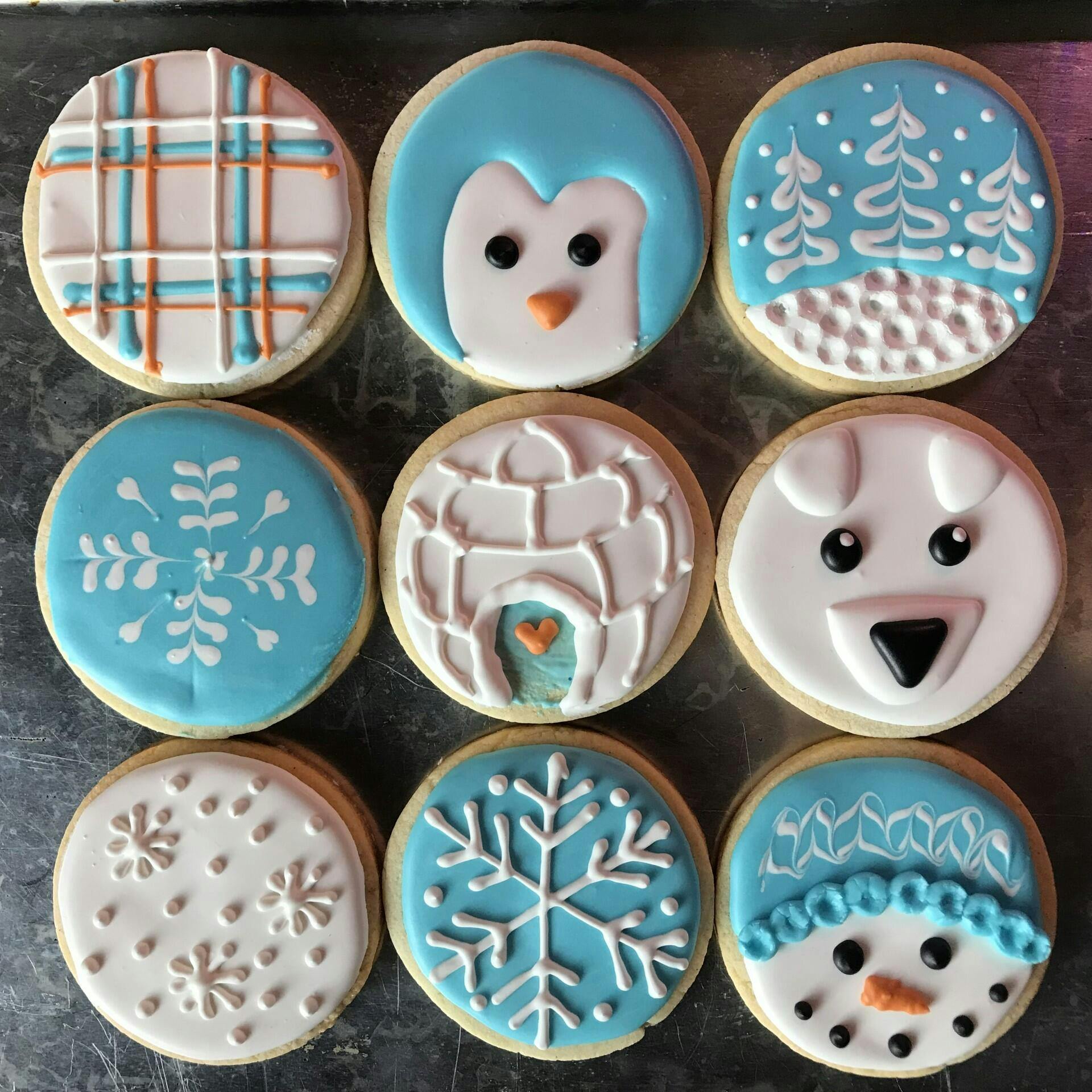 Beginner Winter Online Cookie Decorating Class – The Graceful Baker Shop