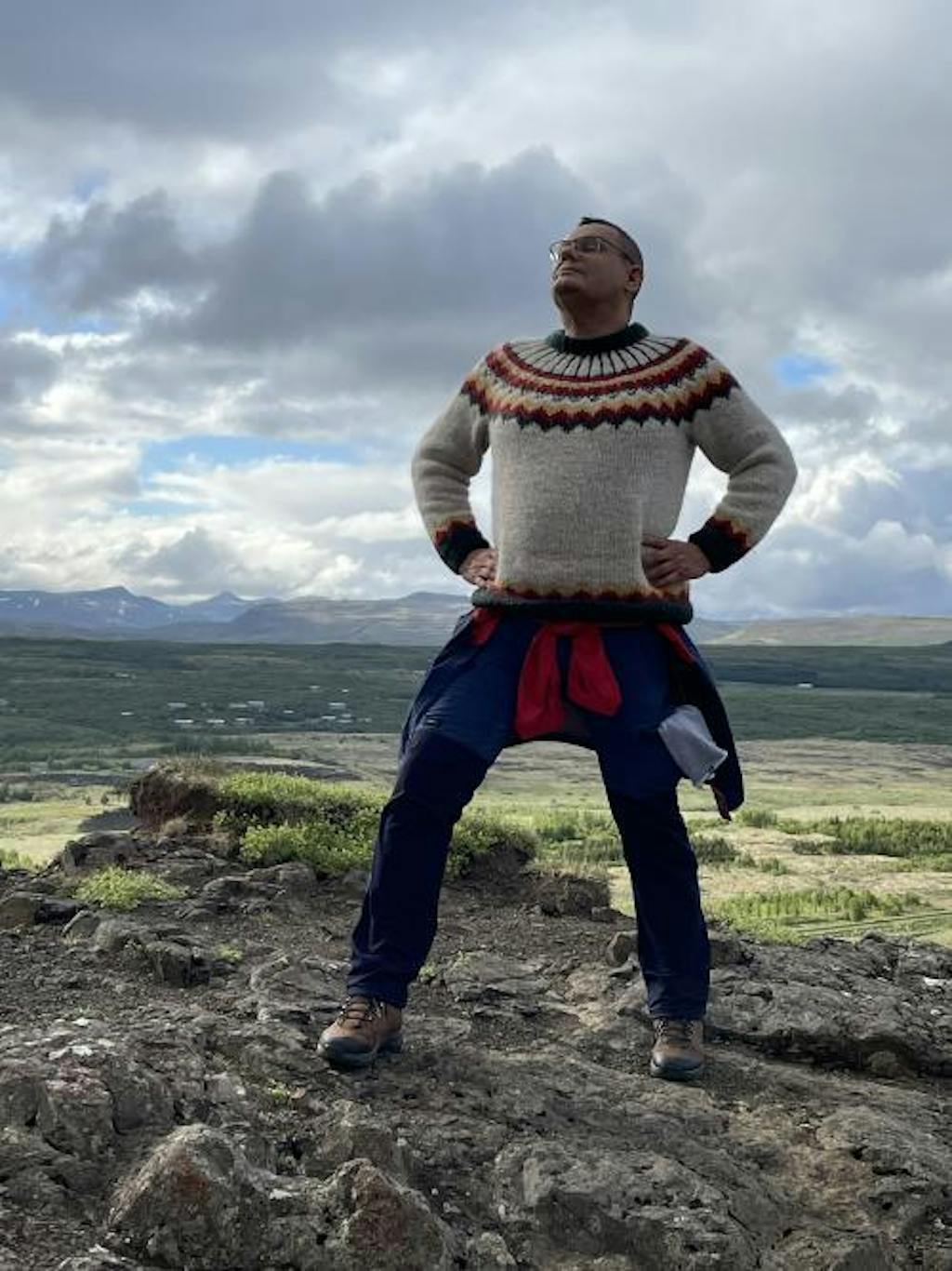 Heimdallur Icelandic Sweater - Beige | Authentic Hand-knitted Woolen ...