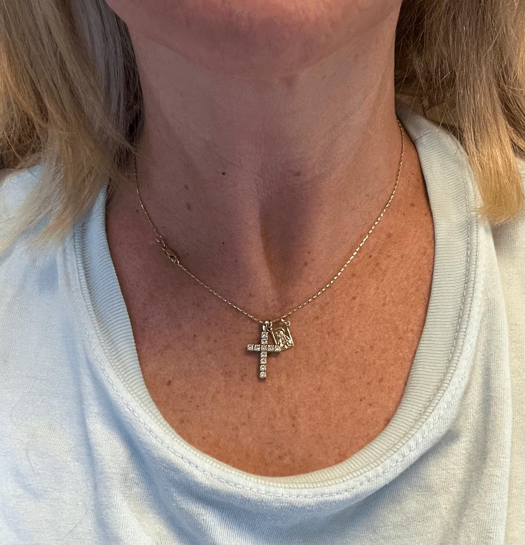 14k Gold Scapular Necklace – The Little Catholic