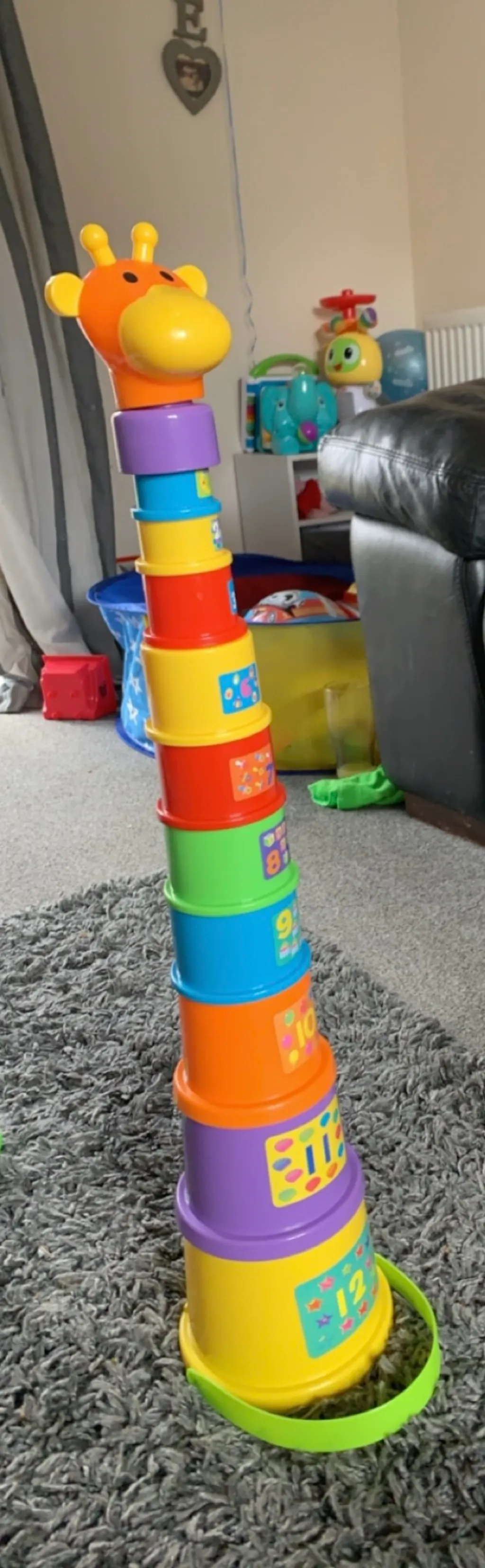 Gerry the Giraffe Shape Sorting Jumbo Stacking Cups by The Magic Toy ...