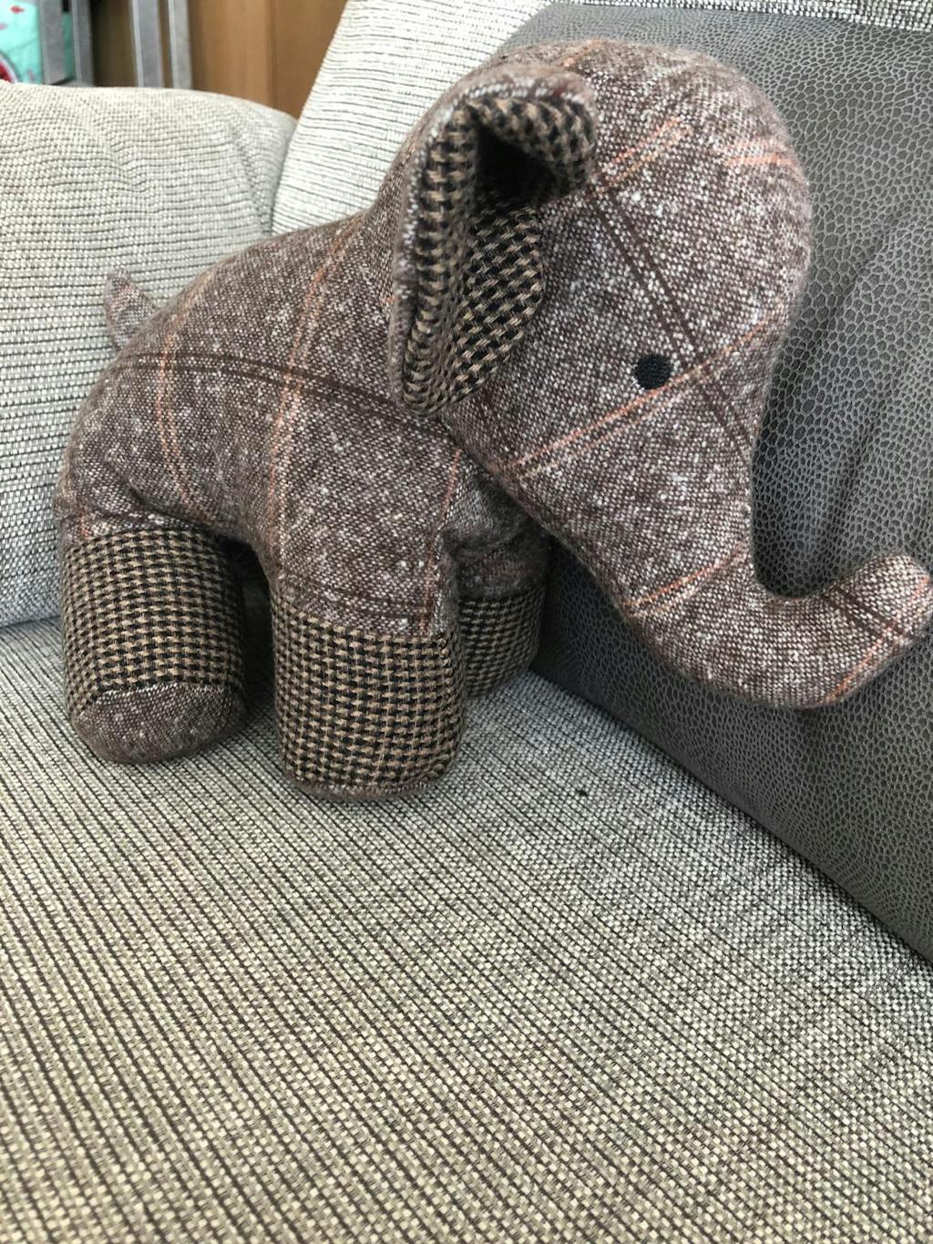 Tartan Elephant Door Stopper by The Magic Toy Shop - UKBuyZone – UKbuyzone