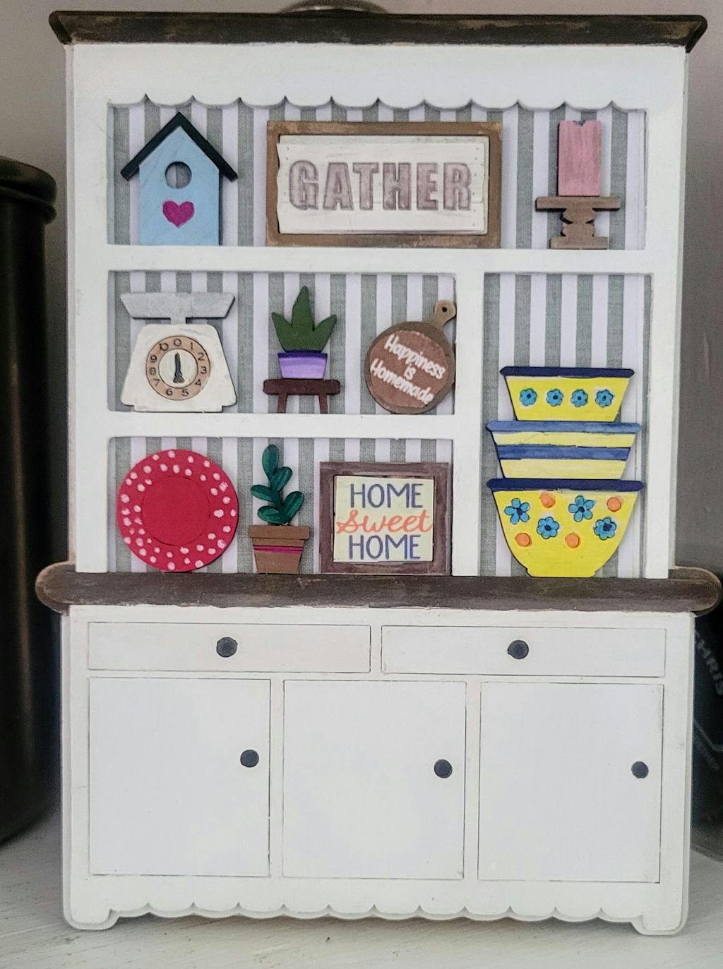 Mini Everyday Kitchen Hutch DIY Craft Kit – The Makers Map - DIY with Amber