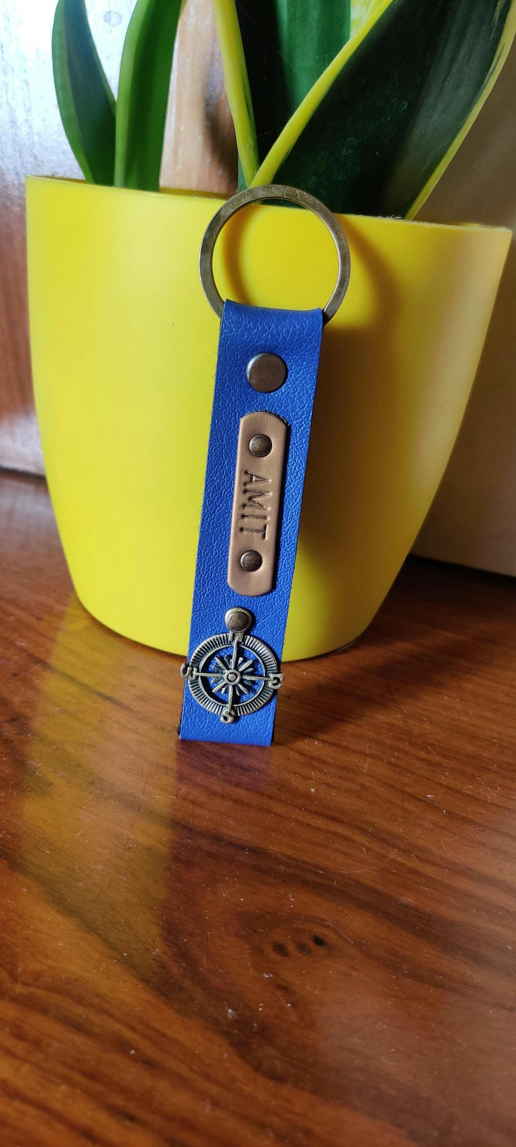 Buy Personalized Dark Blue Keychain Online