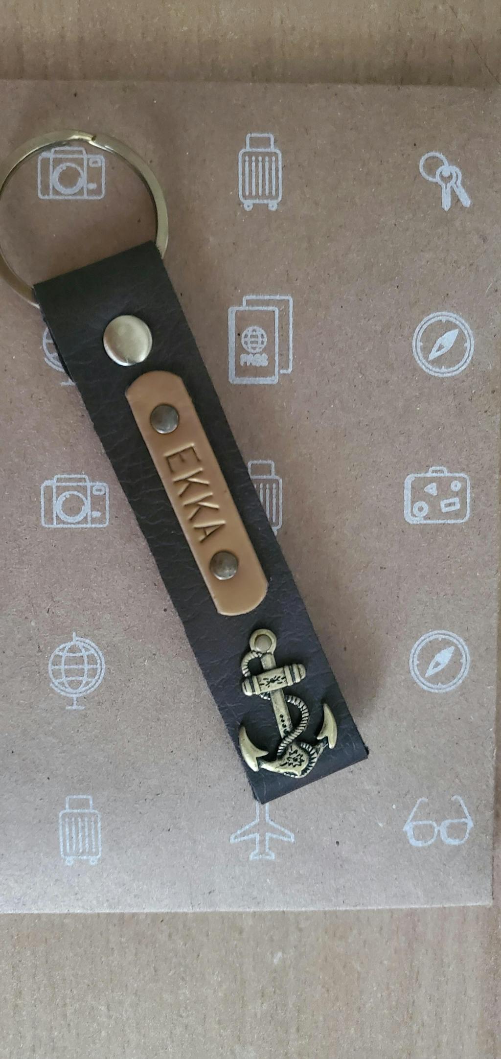 Buy Personalized Grey Keychain Online