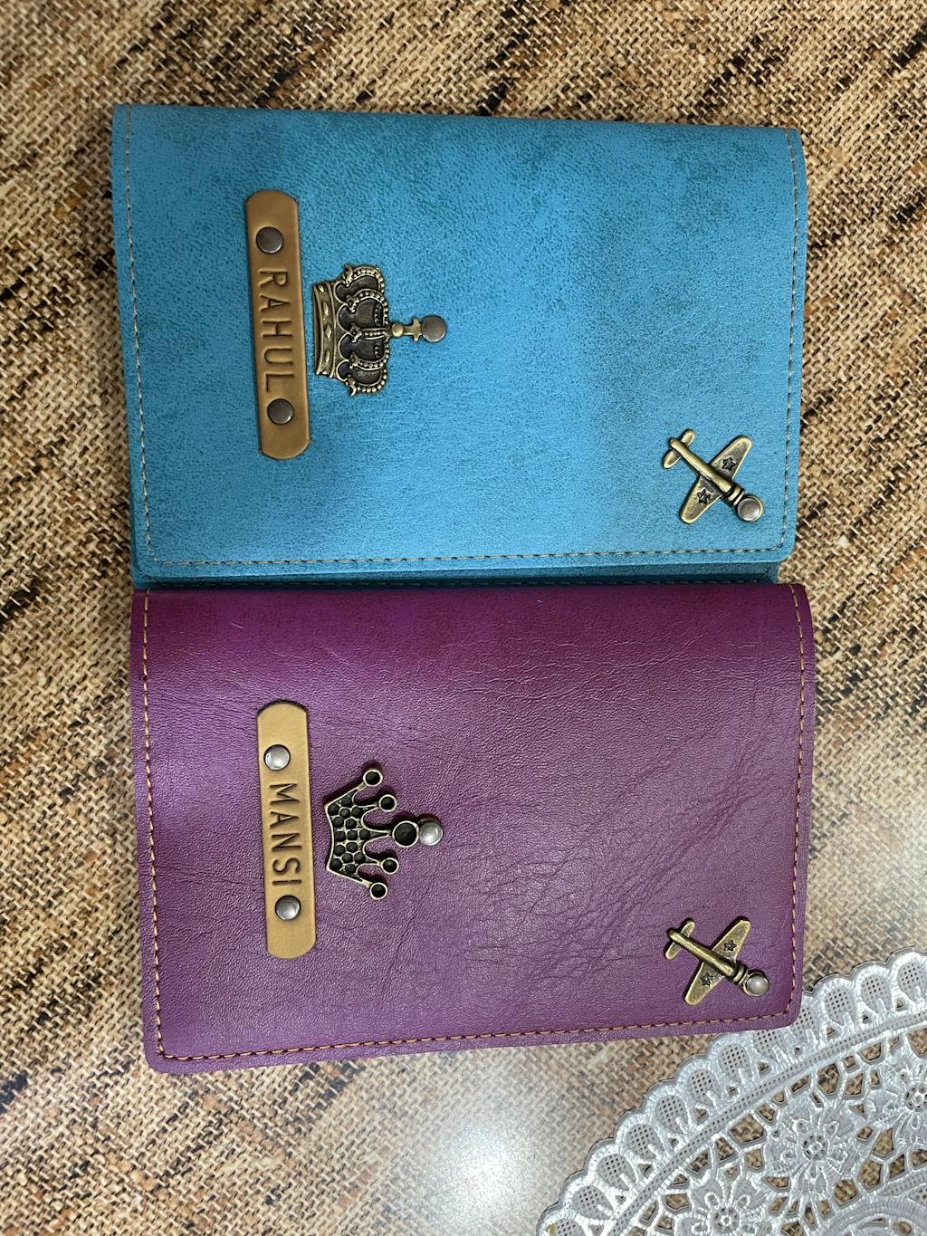 Buy Personalized Couple Passport Covers - The Messy Corner