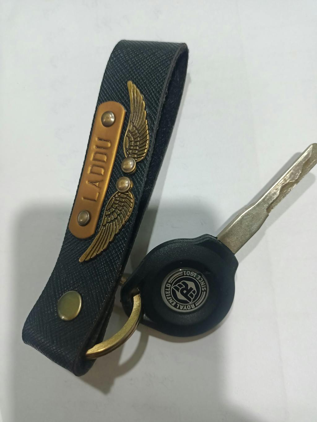 Buy Personalized Dark Brown Keychain Online