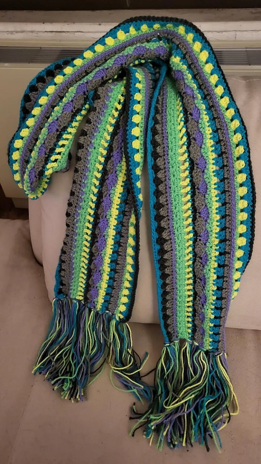Stitch Sampler Scarf Crochet Pattern – The Neon Tea Party