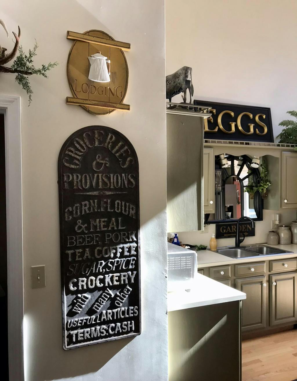 Provisions Metal Advertising Sign – Bombay Mercantile