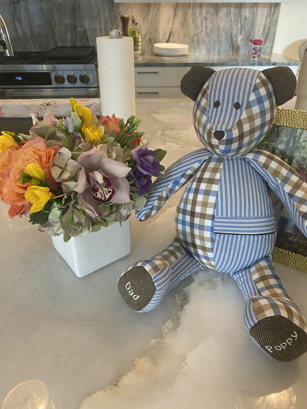 Bereavement Bear, personalized Memory Bear – The Patchwork Bear