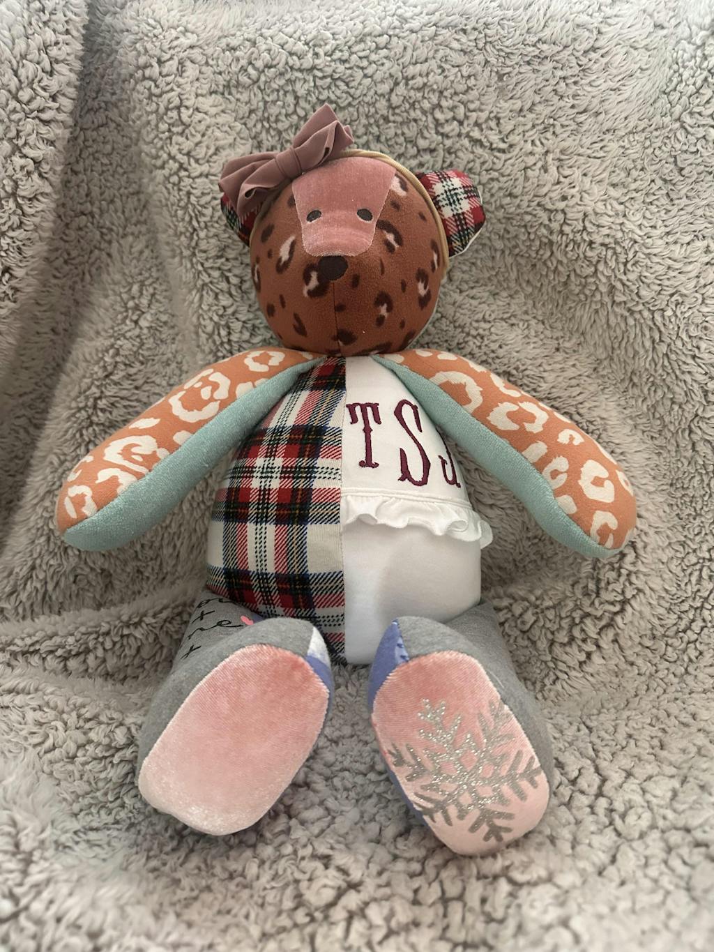 Memory Bear made with your clothes – The Patchwork Bear