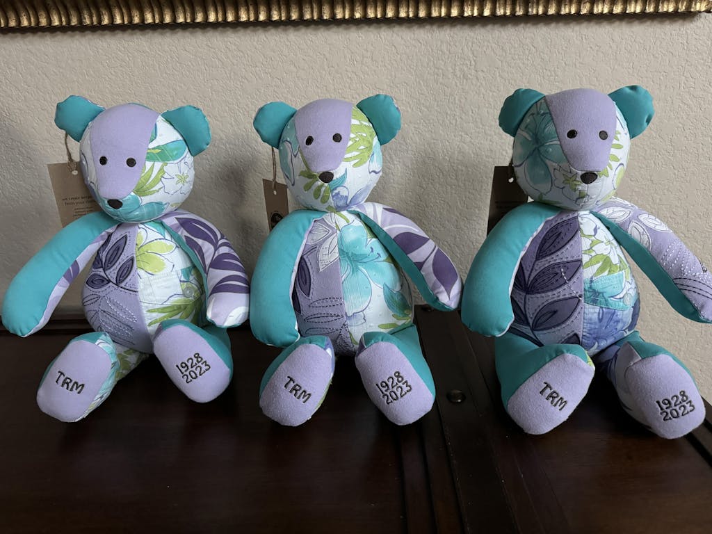 Clothes to Keepsakes: Memory Bears Capture Your Memories – The Patchwork Bear