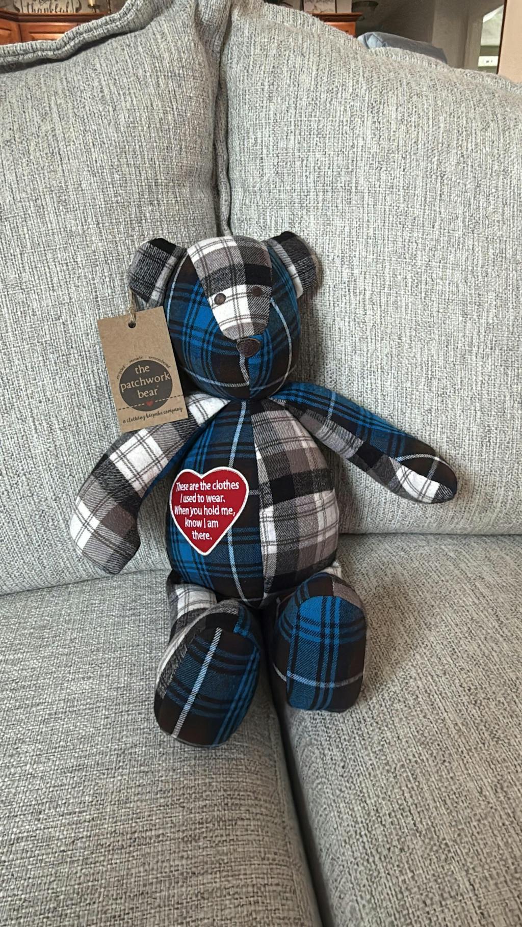 Memory Bears Made From Your Clothes | The ORIGINAL Memory Bear Company – The Patchwork Bear