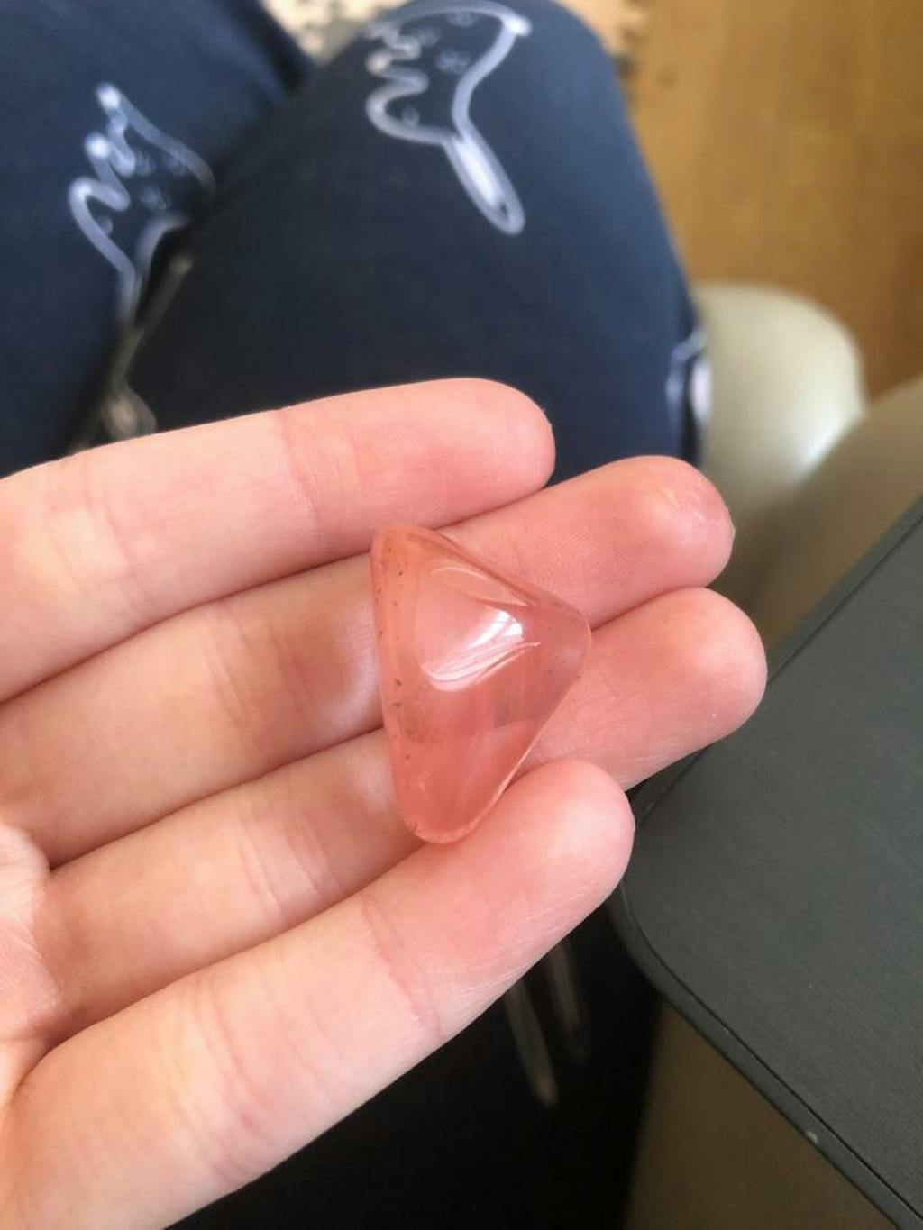 Cherry Quartz Polished Tumblestone Healing Crystal