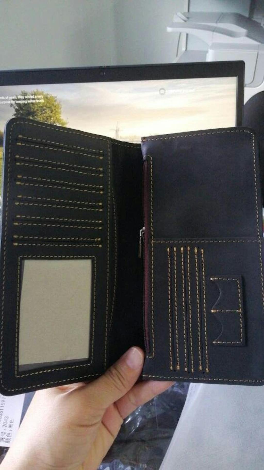 Long Leather Wallet for Men - Large Style – The Real Leather Co.