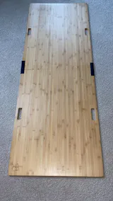 Portable Bamboo Yoga Board for Yoga Outdoors & Yoga At Home On Carpet ...