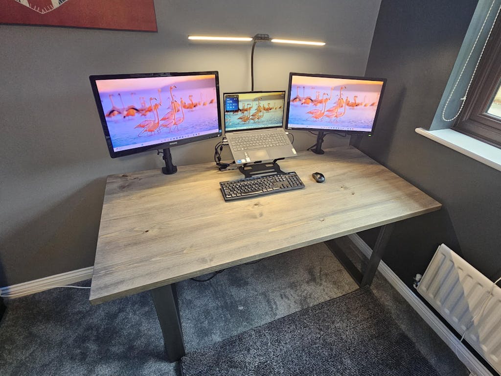 Canterbury | Rustic Solid Wood Home Office Computer Desk – The Rustic ...