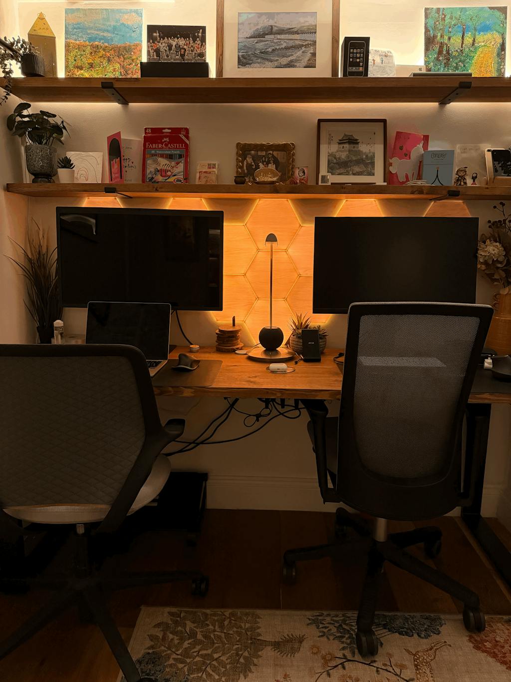 GG | Rustic Solid Wood Gaming Desk - Rustic Oak – The Rustic Grove Co.