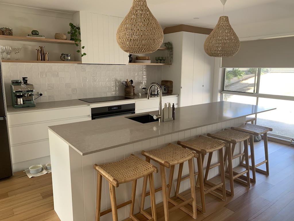 Natural Rattan Kitchen Stool | The Styling Republic