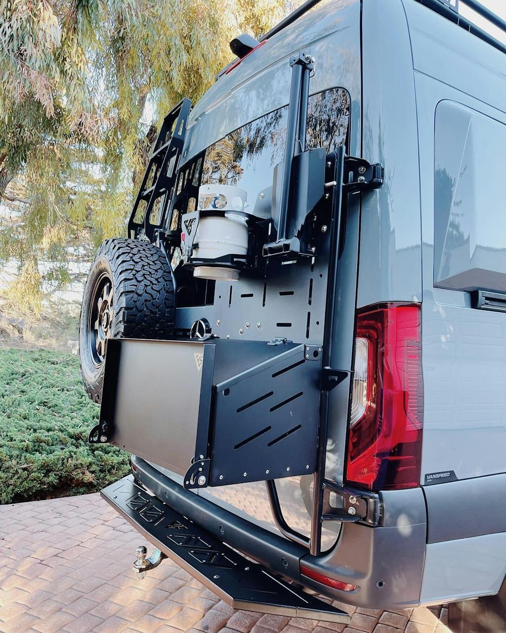 Sprinter Van Spare Tire Carrier - Vanspeed Mule Carriers