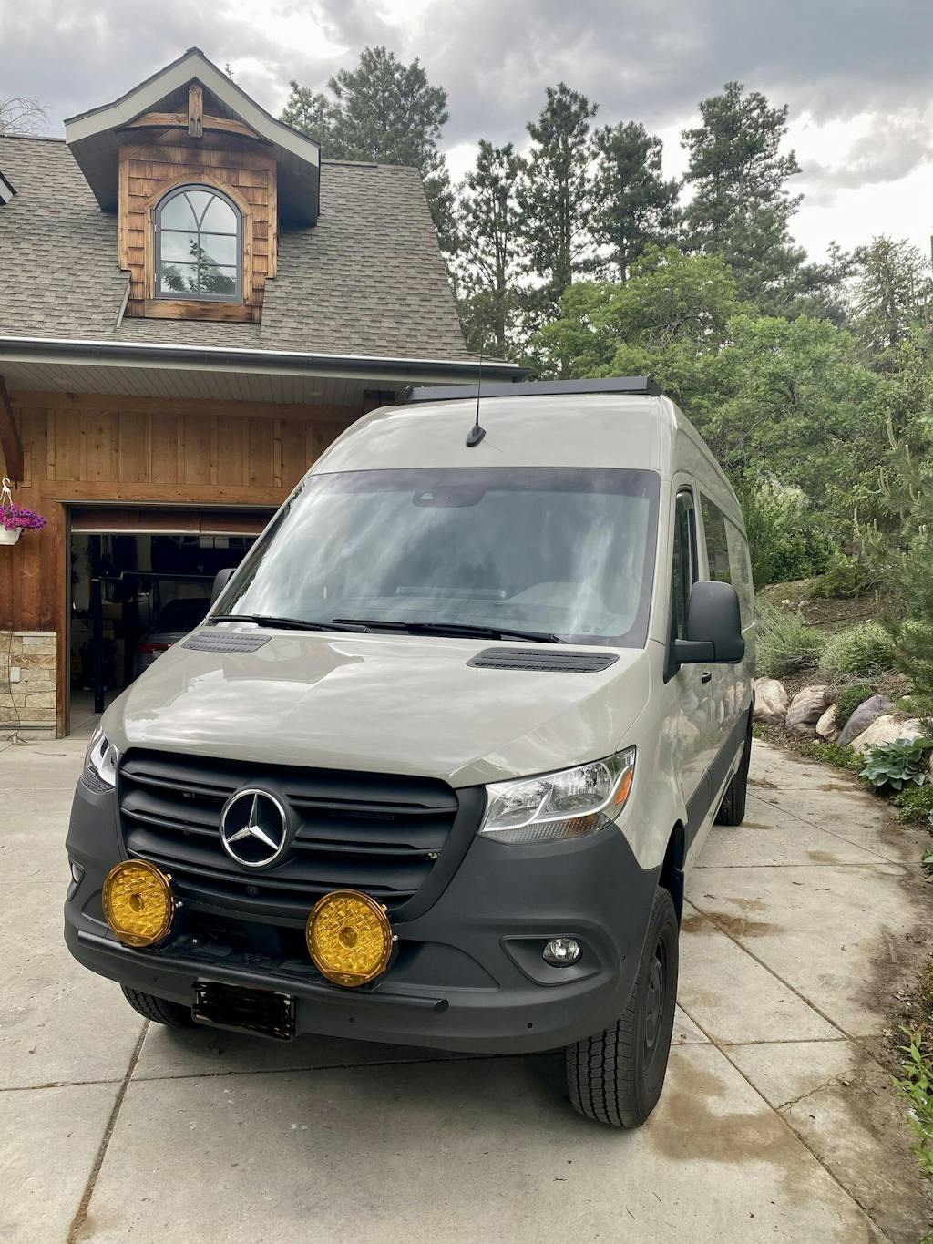 Sprinter Defender Front Bumper Guard w/ Light Mounts- Vanspeed