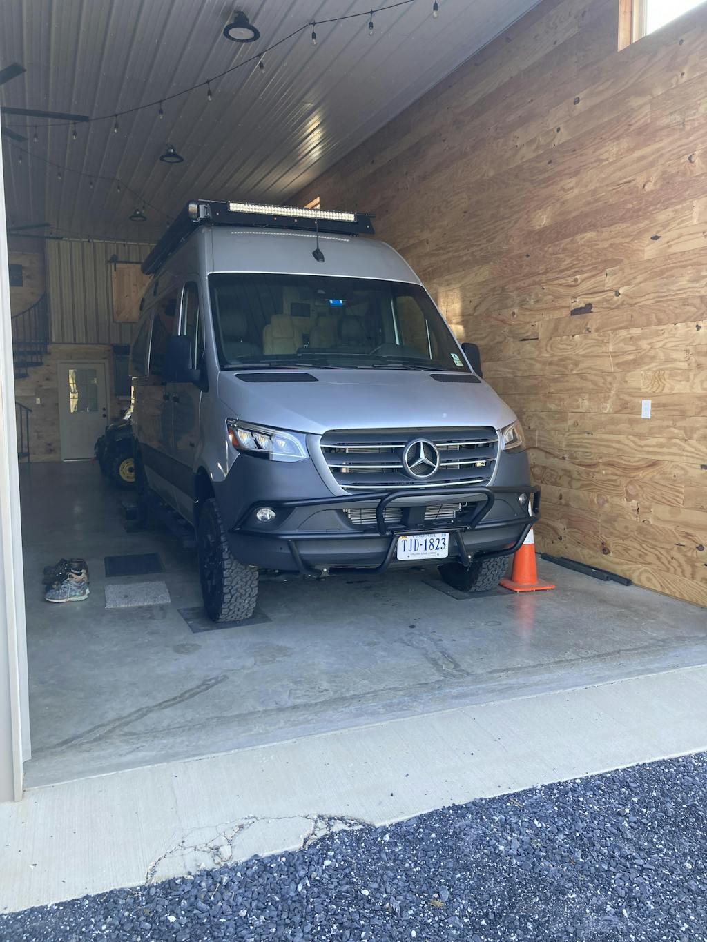 Sprinter Van Front Bumper, Light Bar Ready- Vanspeed Baja Bumper