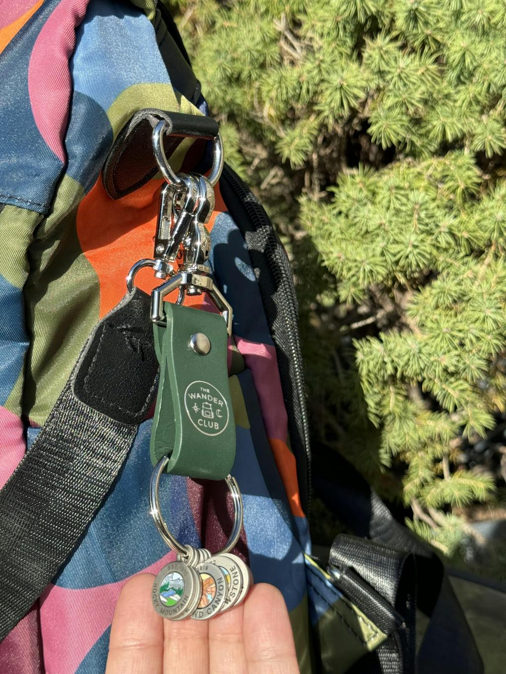 Black Travel Keychain | The Wander Club