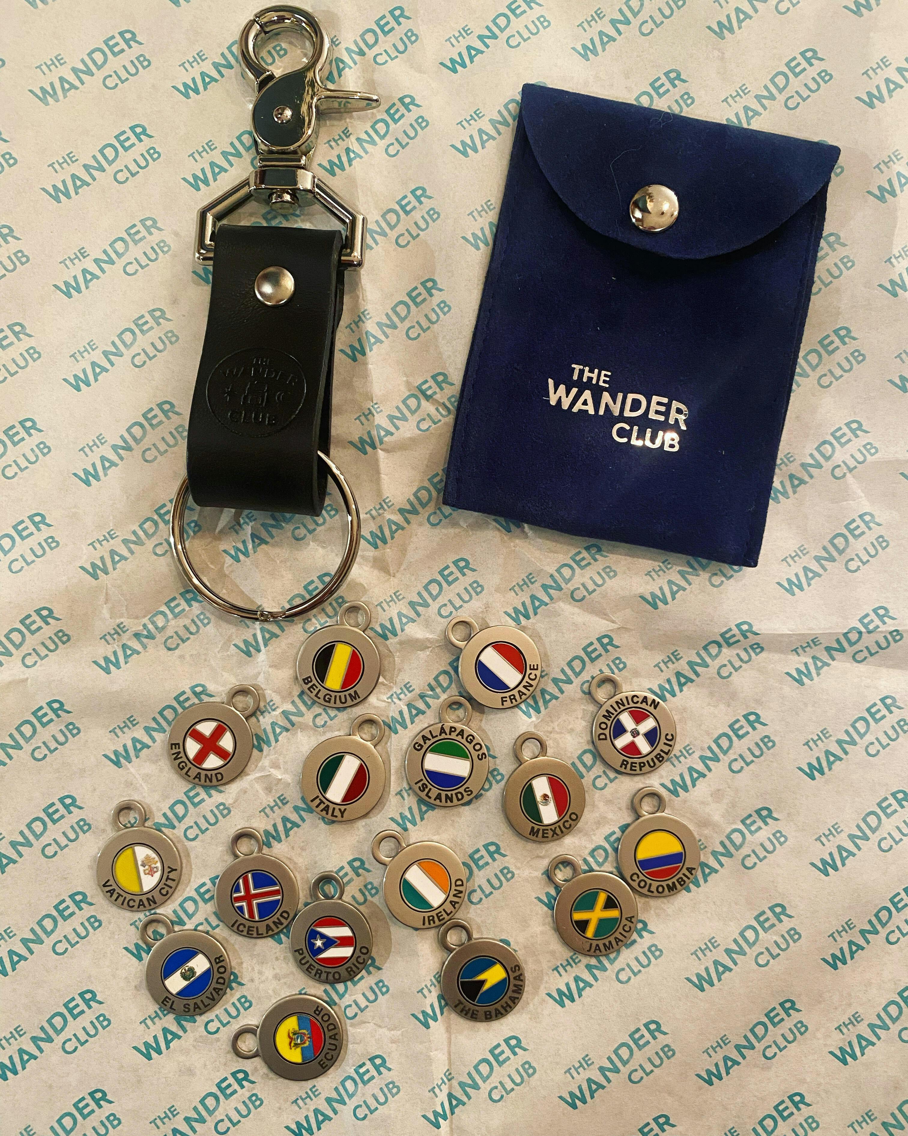 Black Travel Keychain | The Wander Club