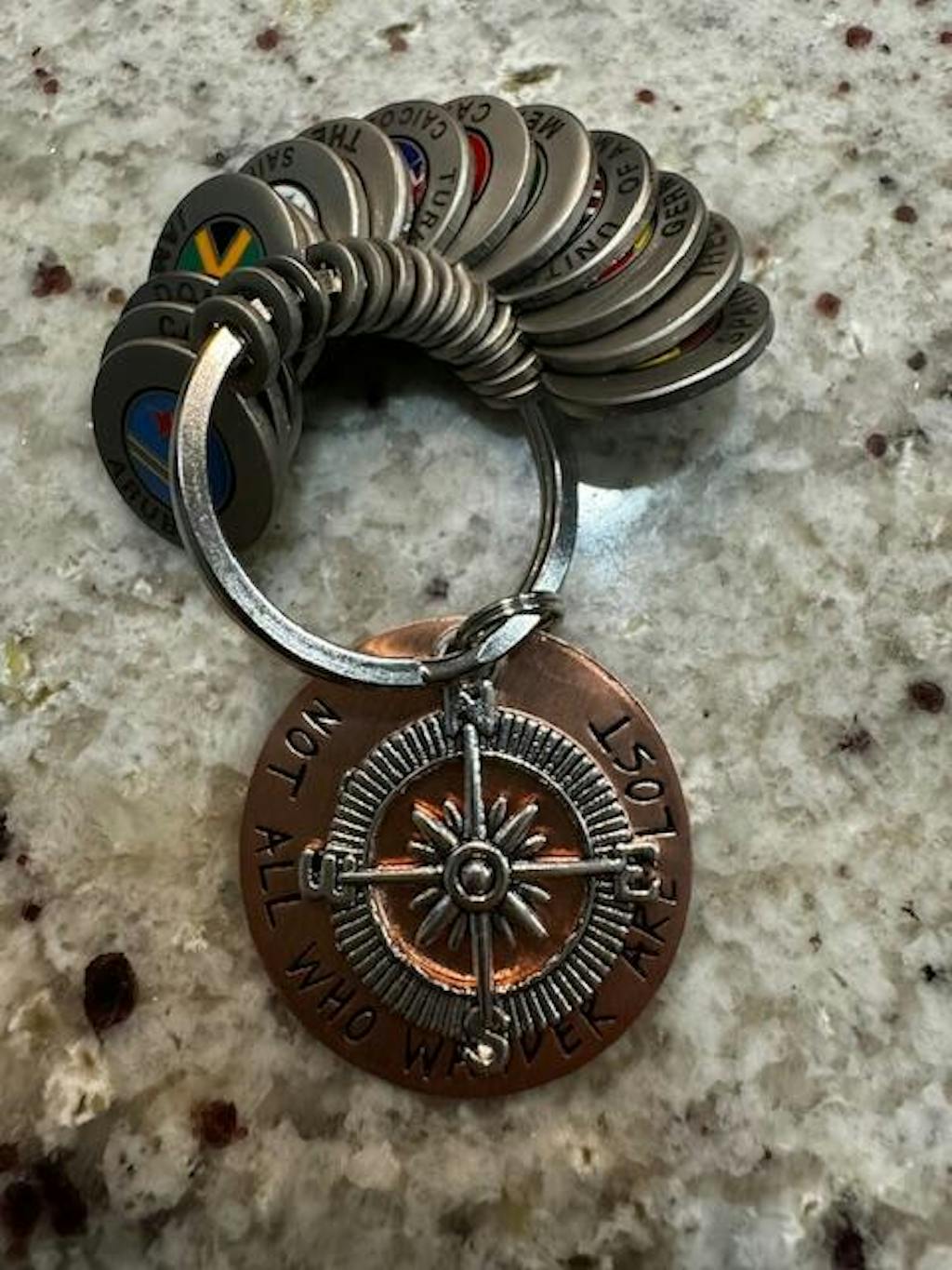 Navy Travel Keychain | The Wander Club