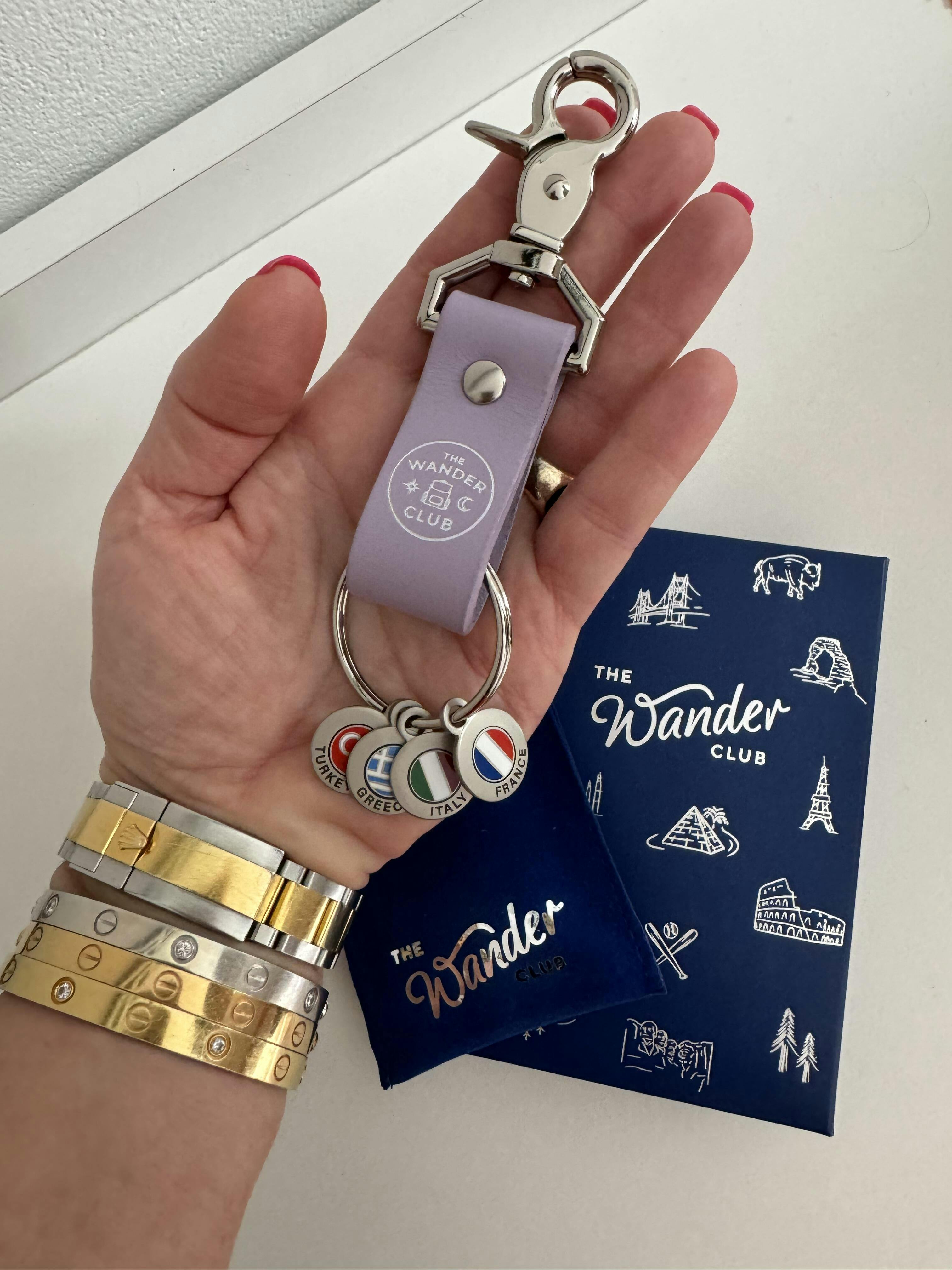 Brown Travel Keychain | The Wander Club