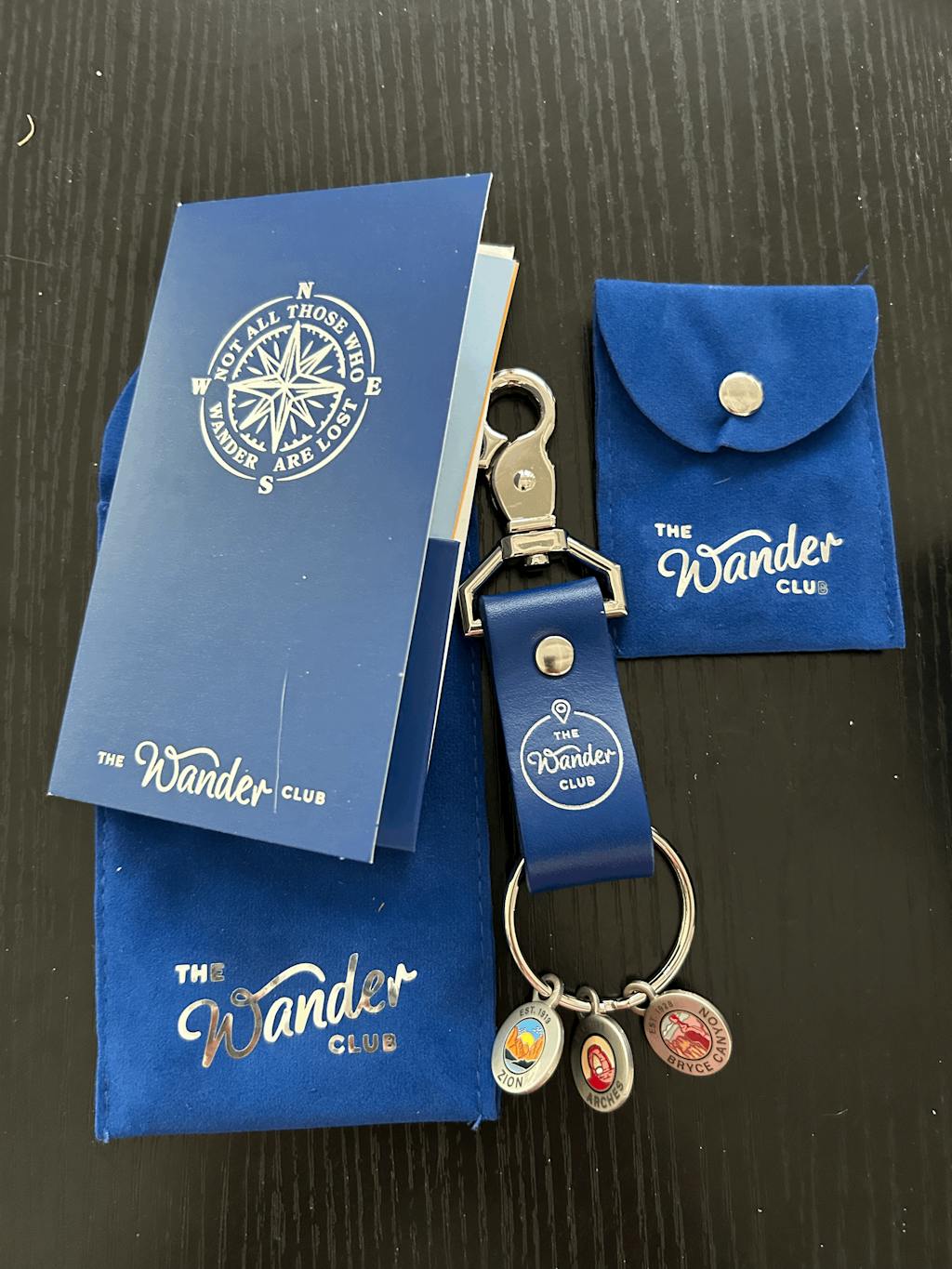Navy Travel Keychain | The Wander Club