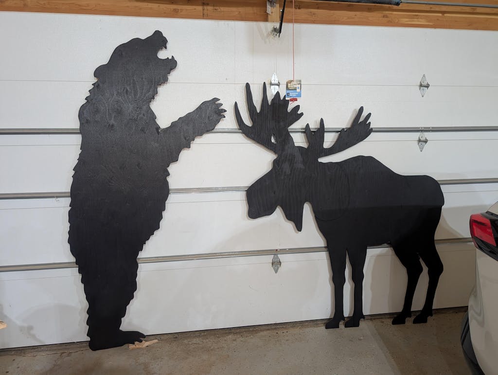 Moose Shadow Woodcrafting Pattern - The Winfield Collection