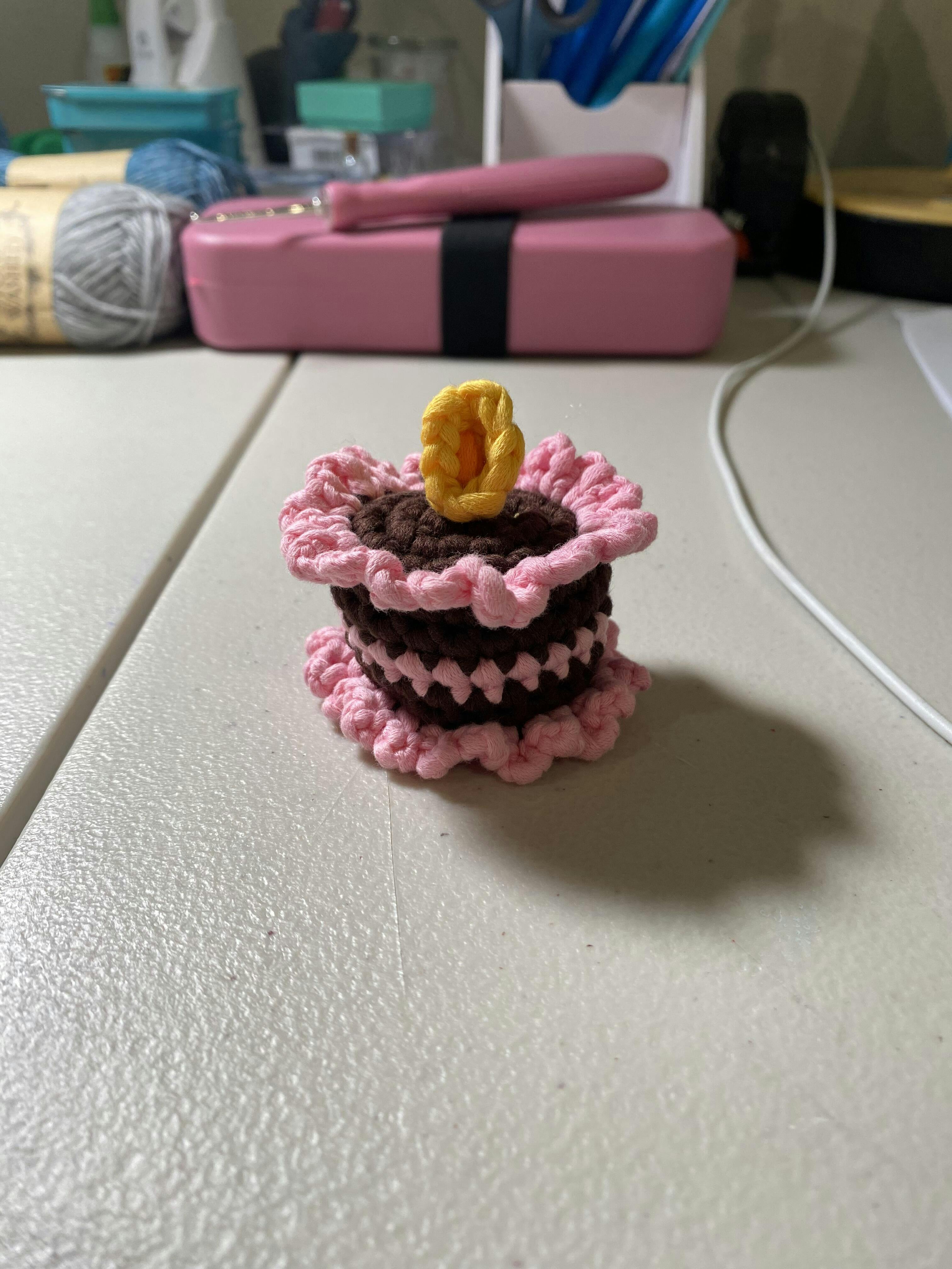 Tiny Birthday Cake Crochet Kit | The Woobles