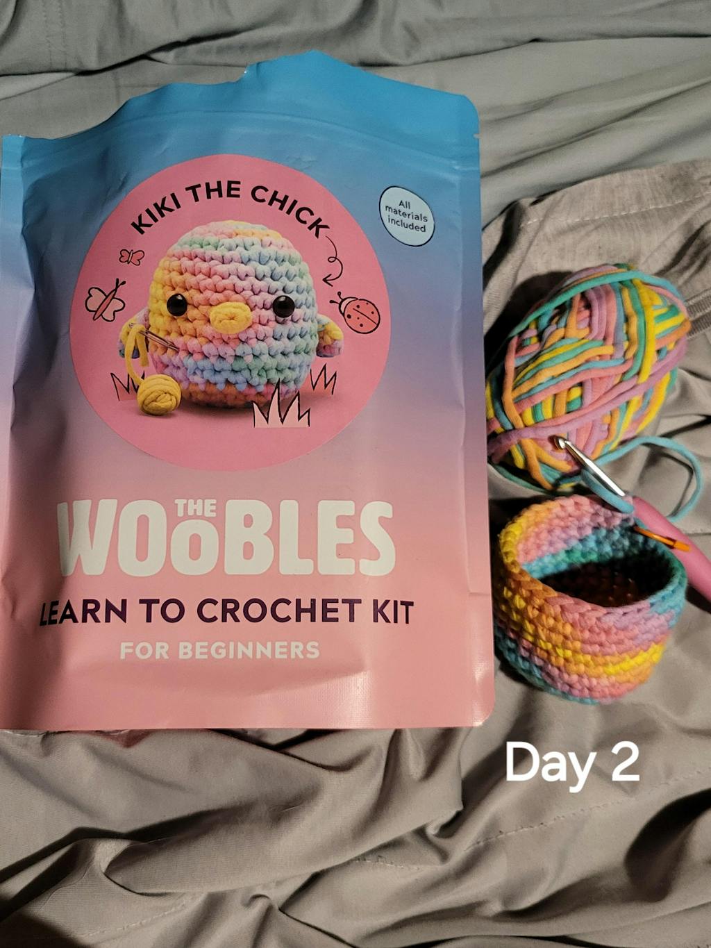 Pastel Chick Crochet Kit for Beginners | The Woobles