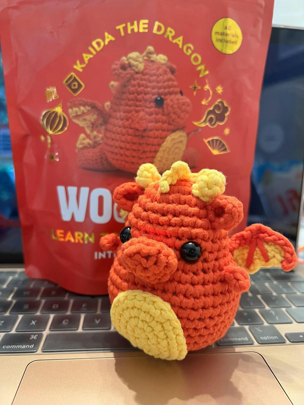 Red Dragon Crochet Kit | The Woobles